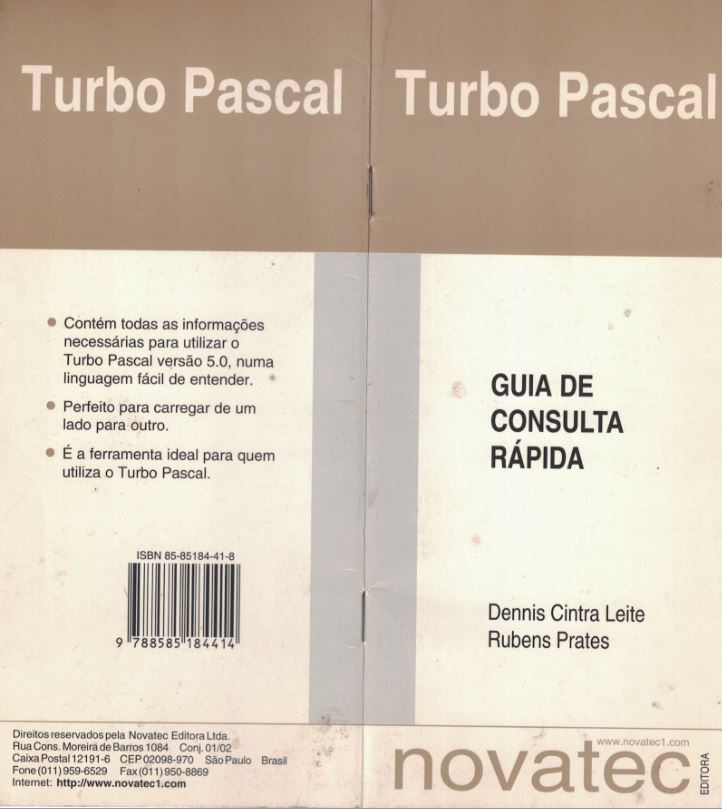 Turbo Pascal - Guia de Consulta Rápida | Datassette