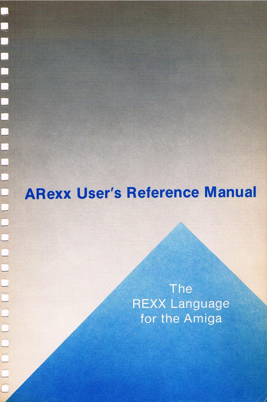 ARexx Users Reference Manual V1.0 | Datassette