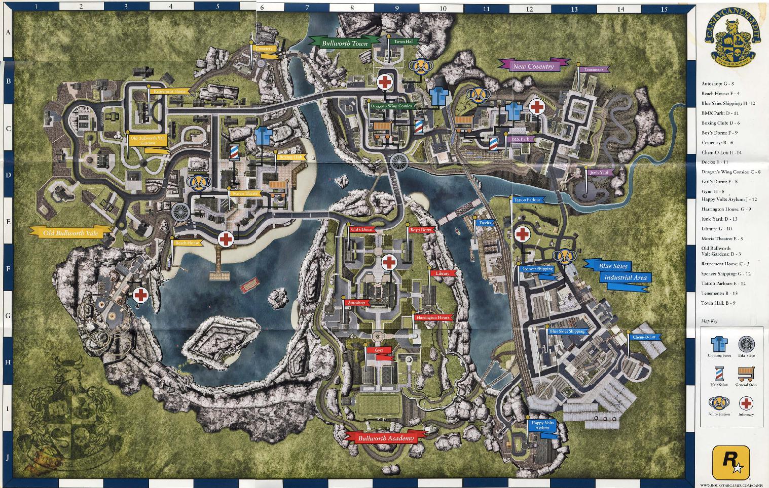 Bully (USA) - Map | Datassette