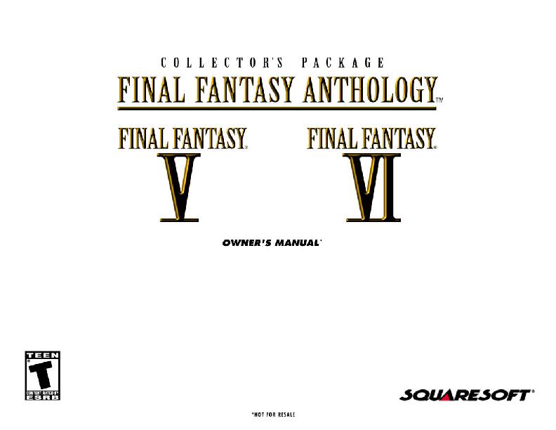 Final Fantasy Anthology - Final Fantasy VI (USA) | Datassette