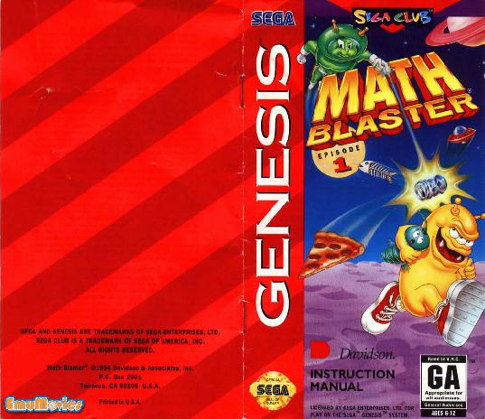Math Blaster - Episode 1 (USA) | Datassette