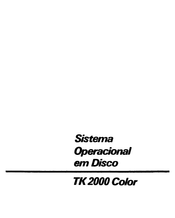 Sistema Operacional em Disco - TK 2000 Color | Datassette