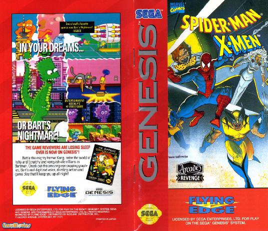 Spider-Man and X-Men - Arcade's Revenge (USA, Europe) | Datassette