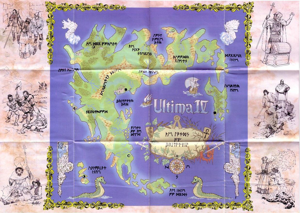 Ultima IV - Quest of the Avatar (Europe) (Map) | Datassette