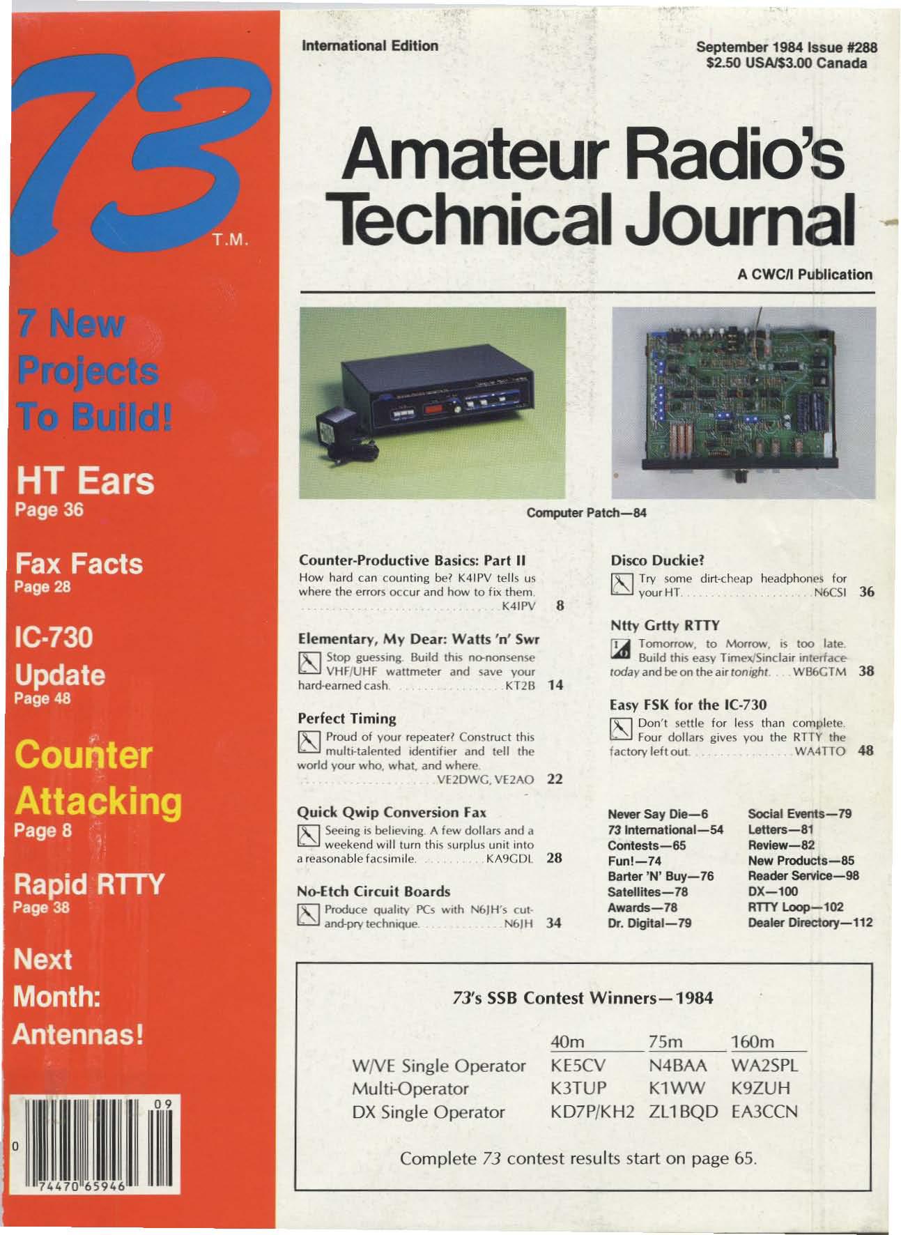 73 Magazine (1984-09) | Datassette