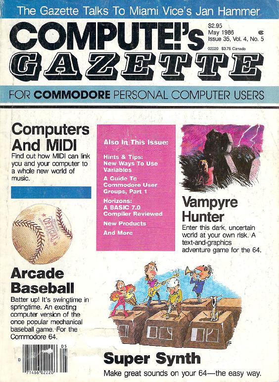 Compute!'s Gazette 35 (1986-05) | Datassette