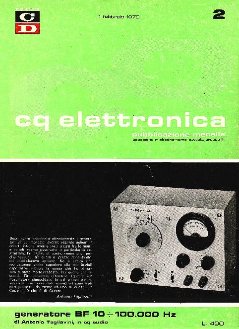 CQ Elettronica 1970-02 | Datassette