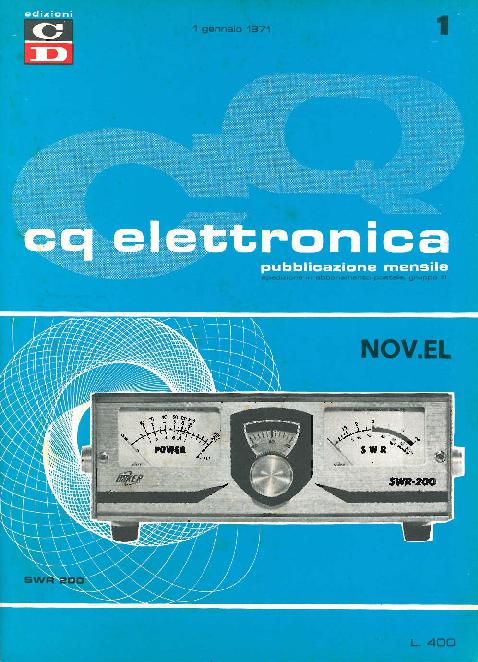 CQ Elettronica 1971-01 | Datassette