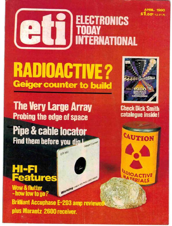 Electronics Today International (ETI) 1980-04 April | Datassette