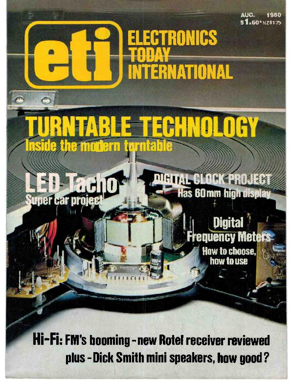 Electronics Today International (ETI) 1980-08 August | Datassette
