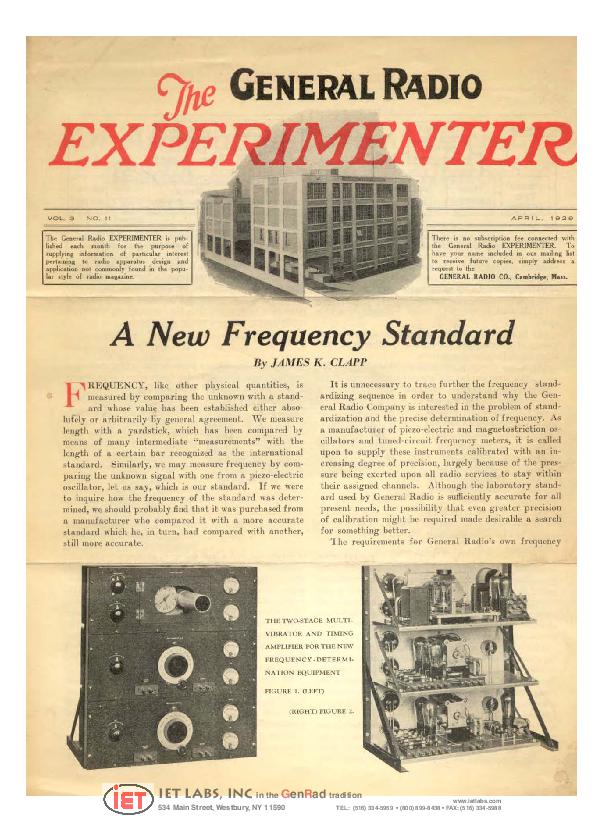 General Radio Experimenter 1929 04 | Datassette