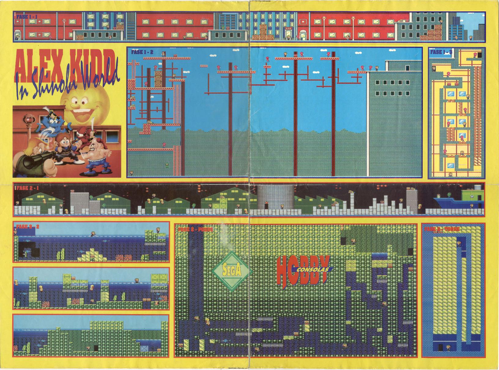 Mapa Alex Kidd | Datassette