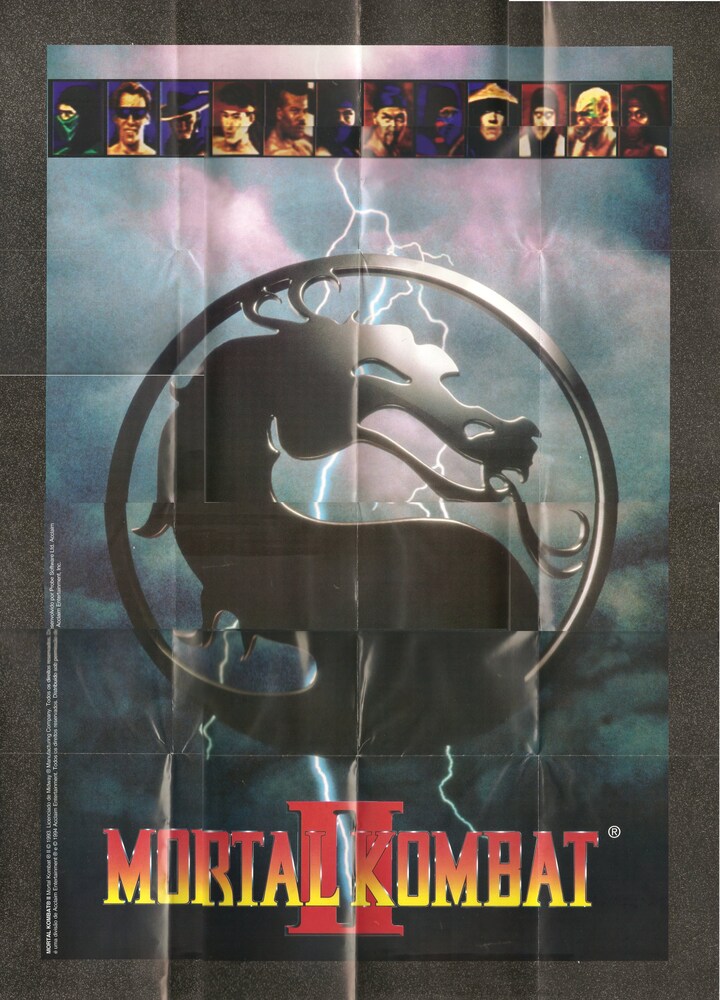 Poster Mortal Kombat 2 Master System | Datassette