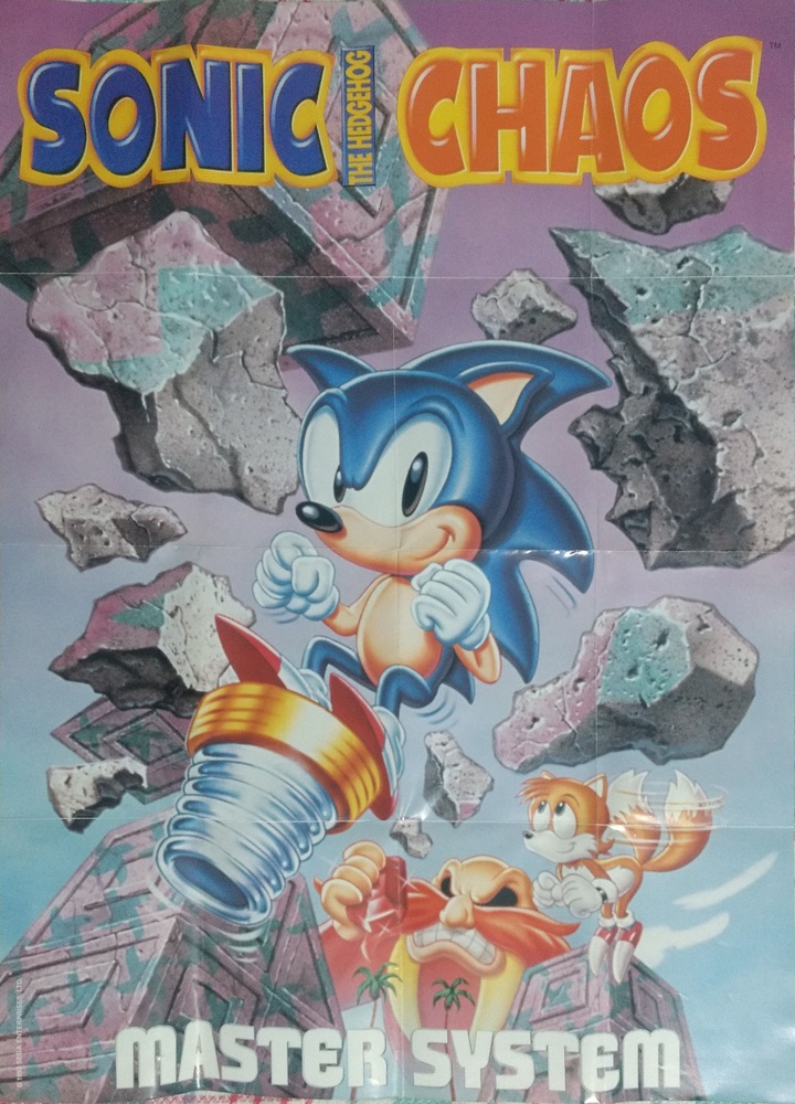 Poster Sonic Chaos Master System | Datassette