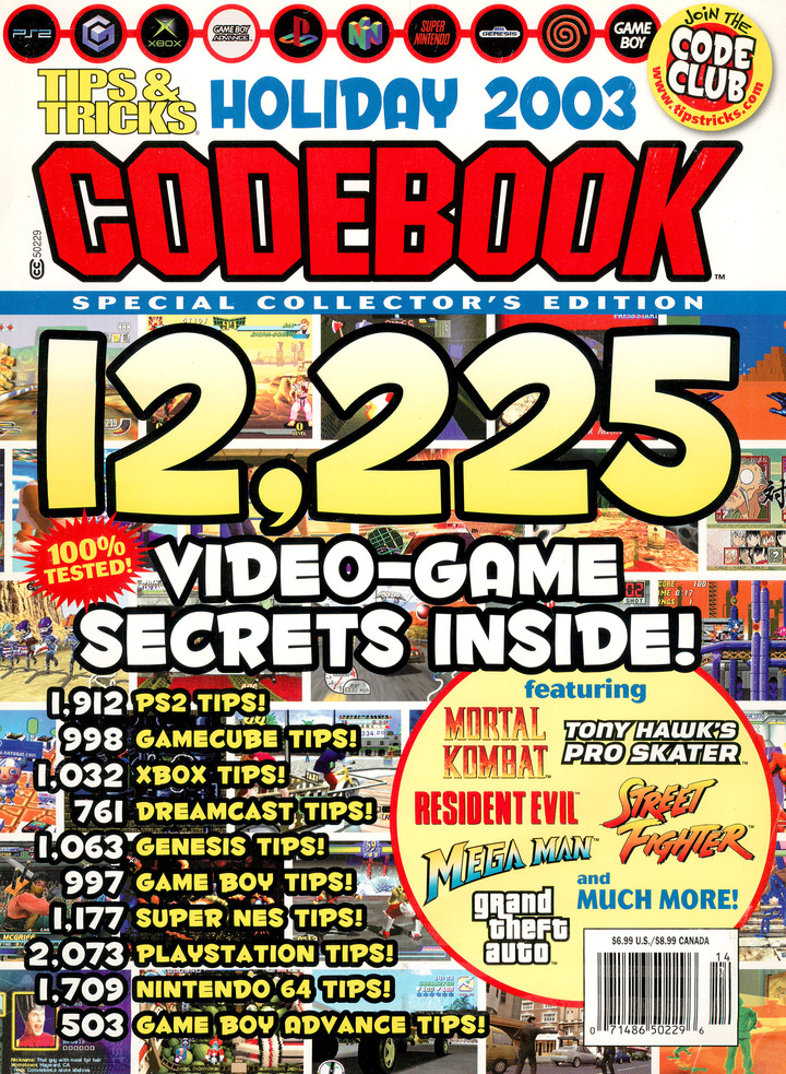 Tips & Tricks Video-Game Codebook Vol.10 No.13 (Holiday 2003) | Datassette