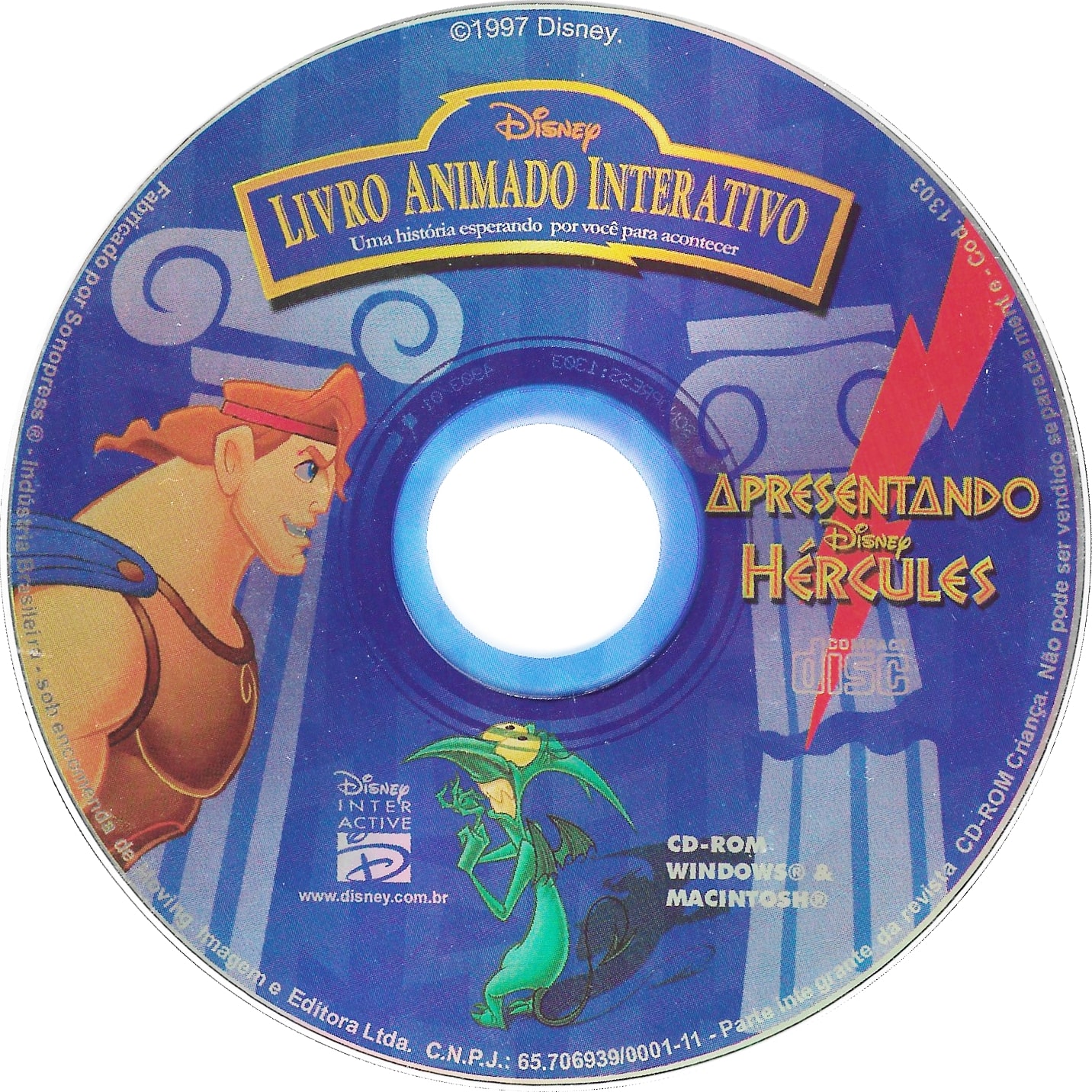 Revista do CD-ROM Criança Disney Collection 07 - Hércules - Livro ...